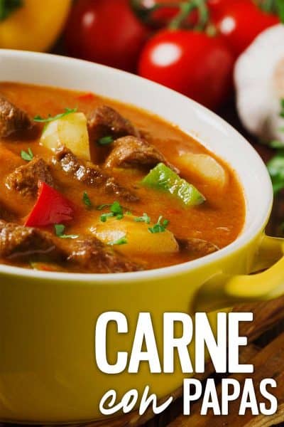 Carne con Papas. Receta de Carne Guisada con Papas al estilo Cubano